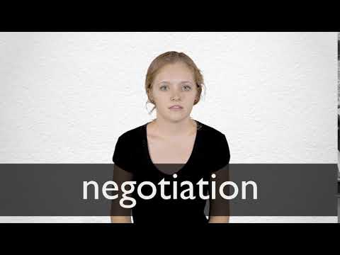 NEGOTIATION definition and meaning | Collins English Dictionary