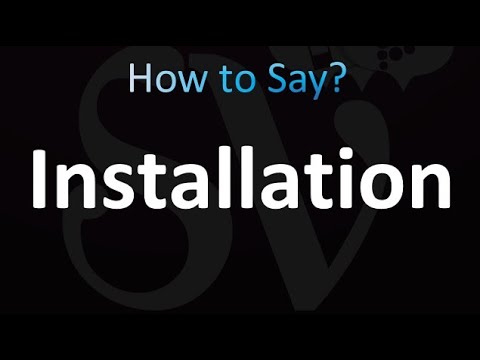 How to Pronounce Installation (correctly!)