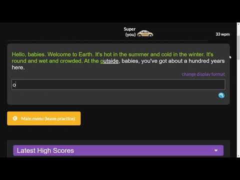 #85 TypeRacer (32 WPM) Self Practice. Learn to type with me. My typing journey... DAY 22
