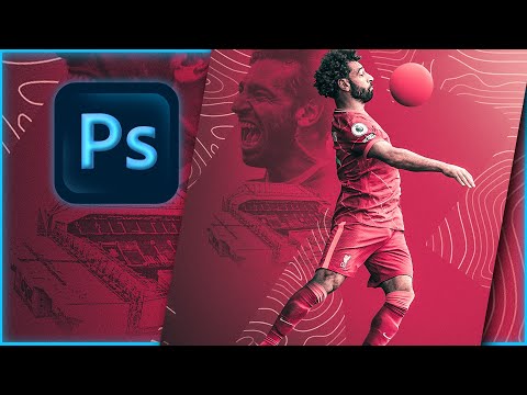 How to make a Salah football visual! - Abstract Football Poster Tutorial (Photoshop)