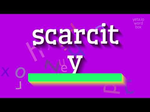 How to say "scarcity"! (High Quality Voices)