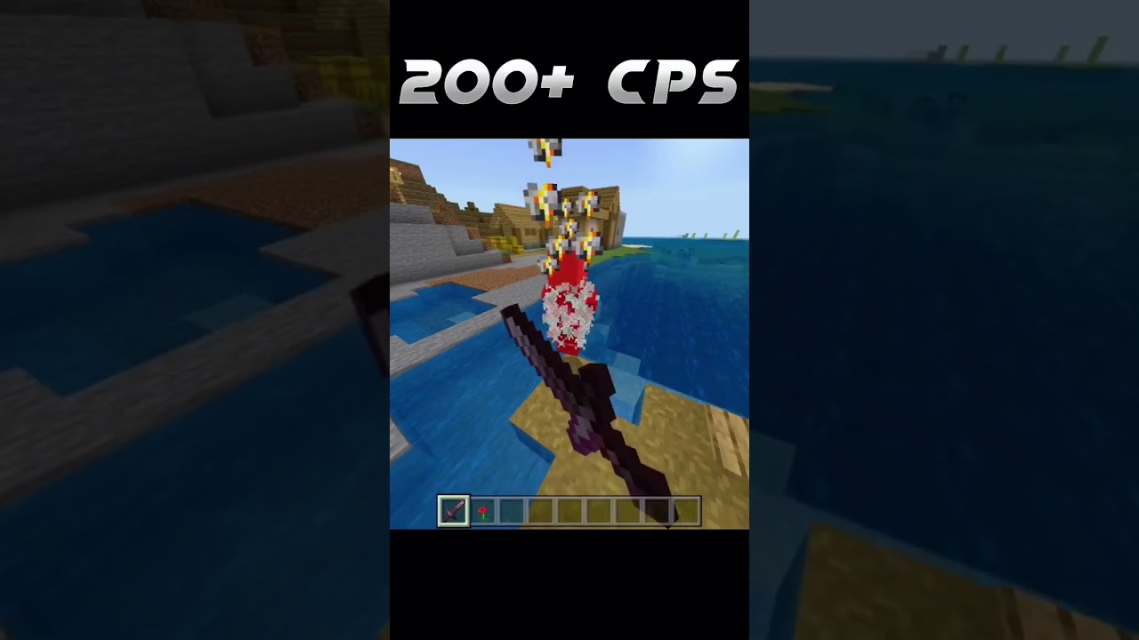 1 CPS vs 200+ CPS in Minecraft Pocket edition 😳| #shorts