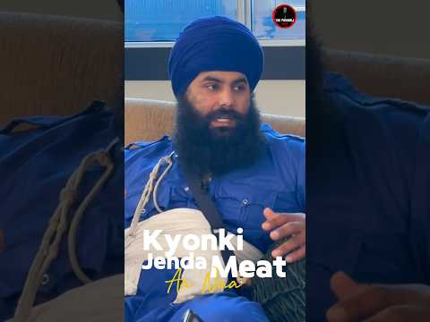Is it allowed to eat meat in Sikhism? 🥩 #thepukhrajtalks #nihangakaligajjsingh #meat #sikhs #shorts