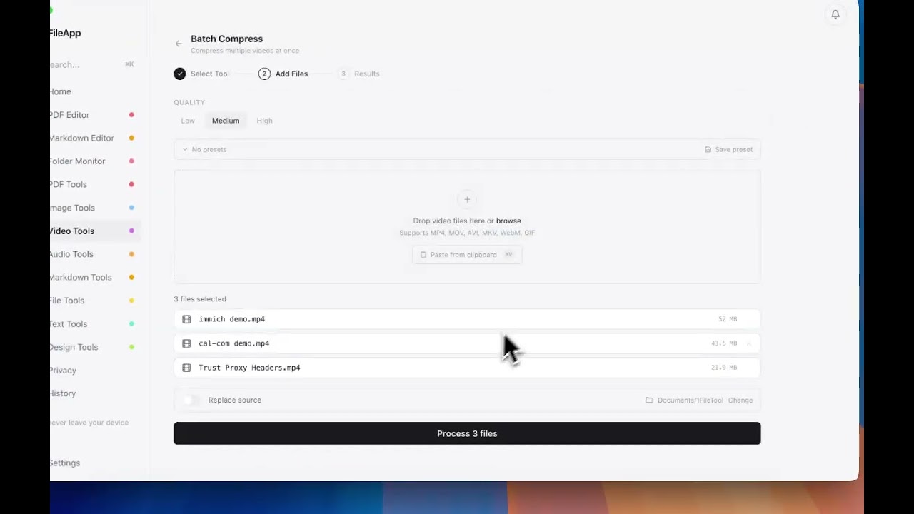 1FileTool - Batch Compress Images on Mac & Windows — No Upload, 100% Offline