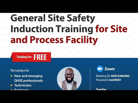 Site Safety Induction Training for Site and Process Facility