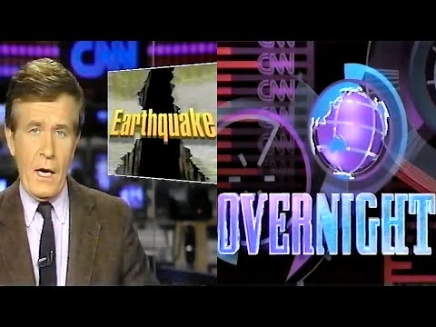 CNN Overnight News Break | 1/14/92 | Midwest Snowstorm | California Earthquake | John Thompson Arms