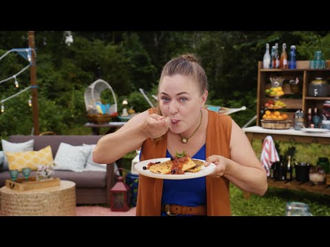 Cornmeal Rainbow Trout with Apricot Berry Chutney | Fresh Market Dinners | Amanda Herrera | Gusto TV