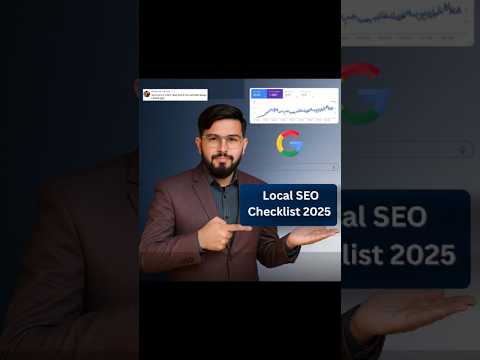 Advance Local SEO Checklist 2025 Rank Your Local Business FAST on Google SERP Through Semantic SEO