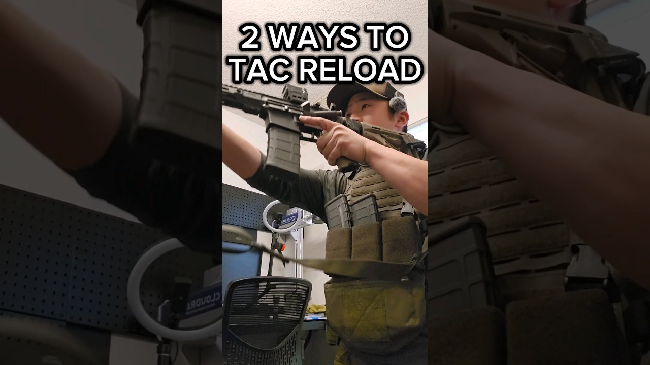 Which method do you use?  #tactical #reload #asmr #mukbang #xbox #ps5 #pewpew #magpul #dji #556