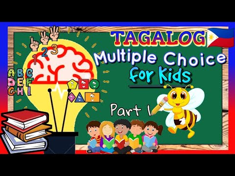 TAGALOG Multiple Choice - Learn Easy Trivia Fun Game for Kids Brain Development Part 1
