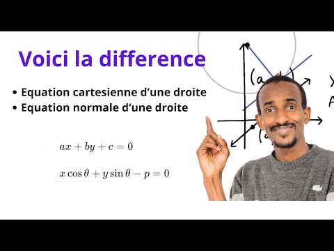 Équation cartésienne et équation normale