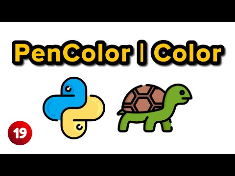 PenColor and Color Functions - Python Turtle Graphics Tutorial 19