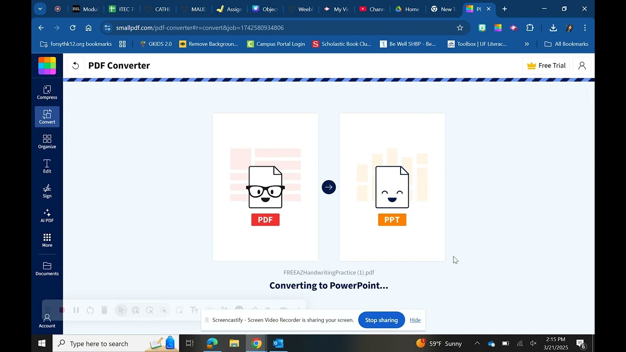 Small PDF screencastify