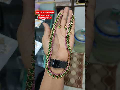 Artificial jewellery wholesale market Chennai Sowcarpet || AD stone jewellery wholesale Sowcarpet