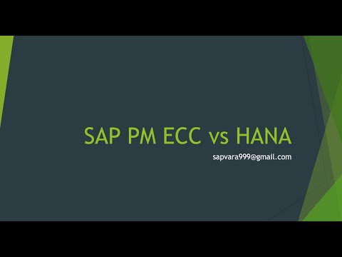 SAP ECC vs SAP HANA PM/EAM & CERTIFICATIONS