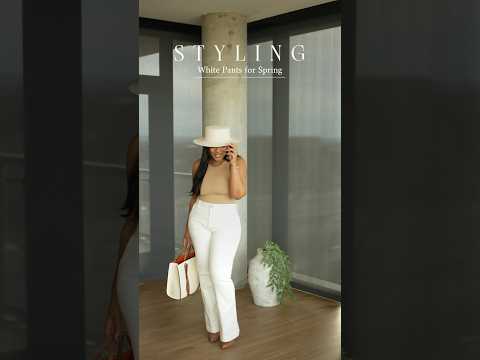 White Pants for Spring #KohlsFinds #WhitePants #Shorts - Watch Full Video for outfit details🤍🤍