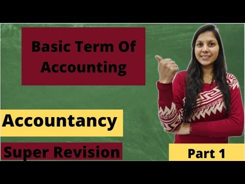 Basic Accounting Terms In Hindi | Accountancy | Commerce Concept | Accounting Terminology|