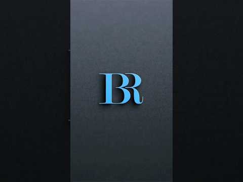 BR logo design process in illustrator #logo #art #ytshorts #shorts