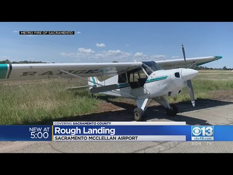 Small Airplane Makes Rough Landing