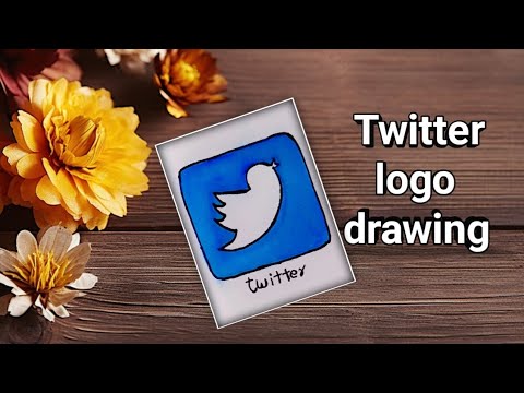 Twitter logo mini drawing #minidrawing