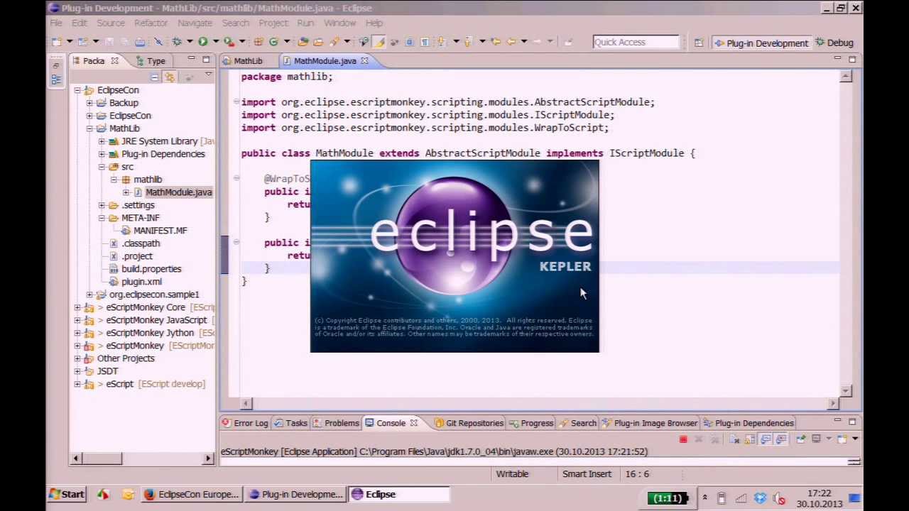 Scripting, baby - automating Eclipse