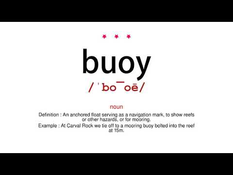 How to pronounce buoy - Vocab Today