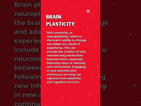 Brain Plasticity: Lifelong Learning and Neural Growth #psychology #brain #neuroscience