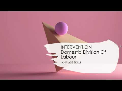 Domestic Division of Labour and Analysis