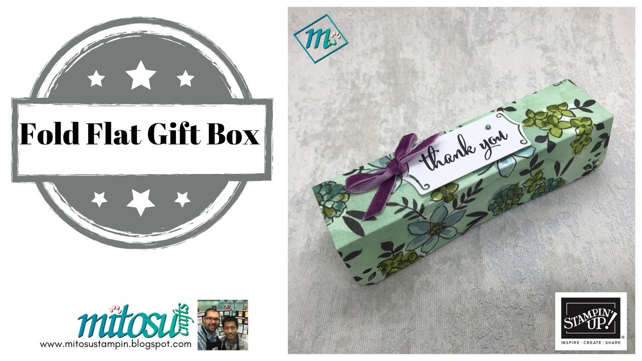 Fold Flat Box Tutorial with Stampin' Up! Products