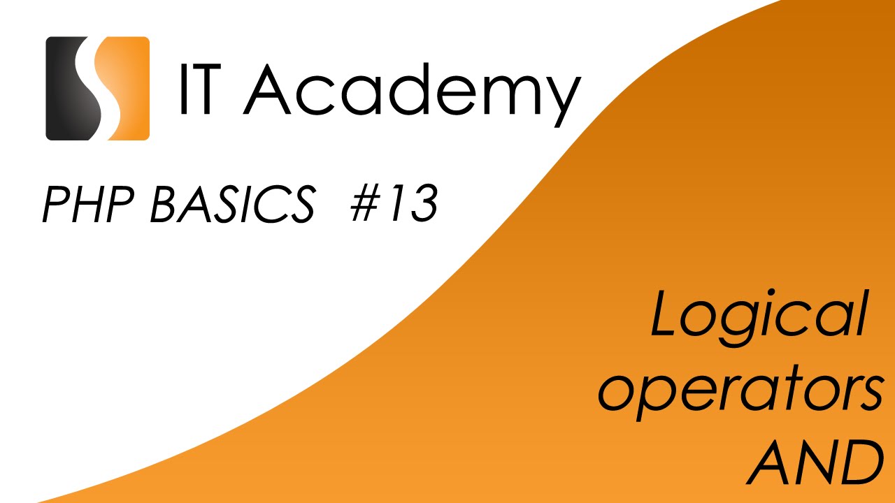 PHP13 - easy PHP tutorial & lesson - logical operators 