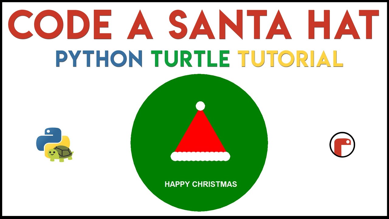 Python Turtle - Code a Santa Hat
