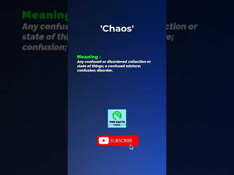 Chaos Meaning and Perfect Pronunciation #Shorts