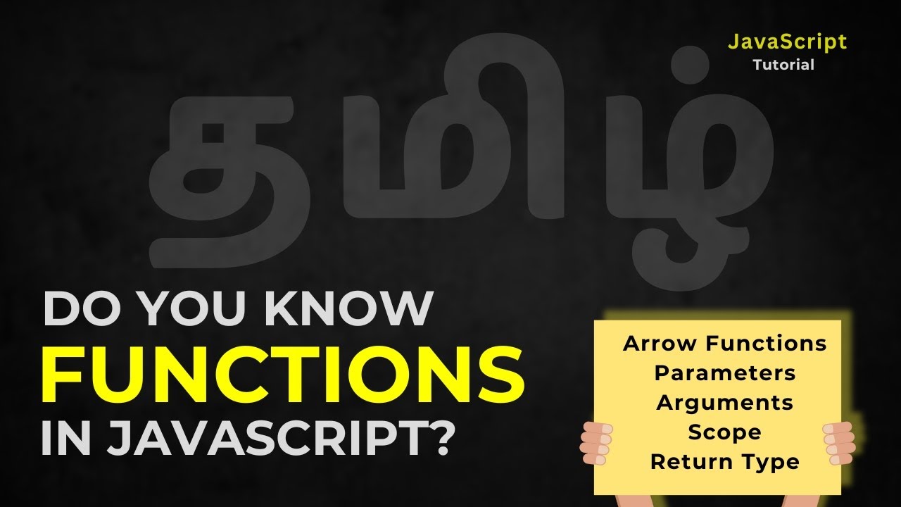 JavaScript Functions Explained for Beginners in Tamil | Parameters, Arguments, Scope & Return Types