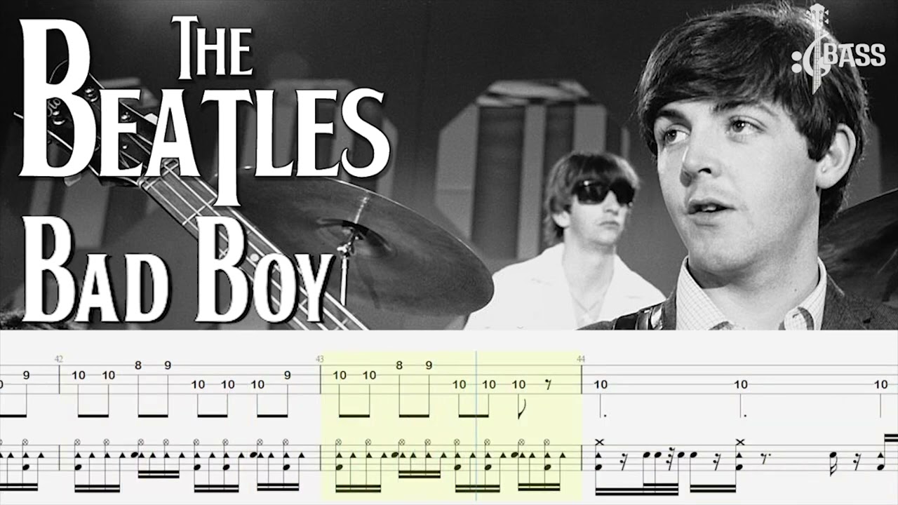 Bad Boy Bass Tab - The Beatles