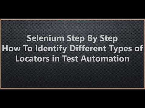 Selenium Locators