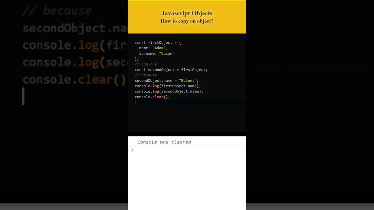 JAVASCRIPT OBJECTS: How to copy an object?