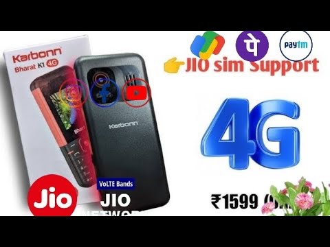 Karbonn K9 keypad phone jio sim support ৷ karbonn bharat k1 4g unboxing