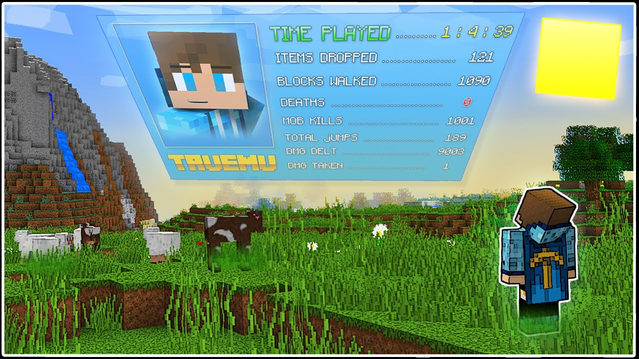 Track Your Player Stats Mod in Minecraft