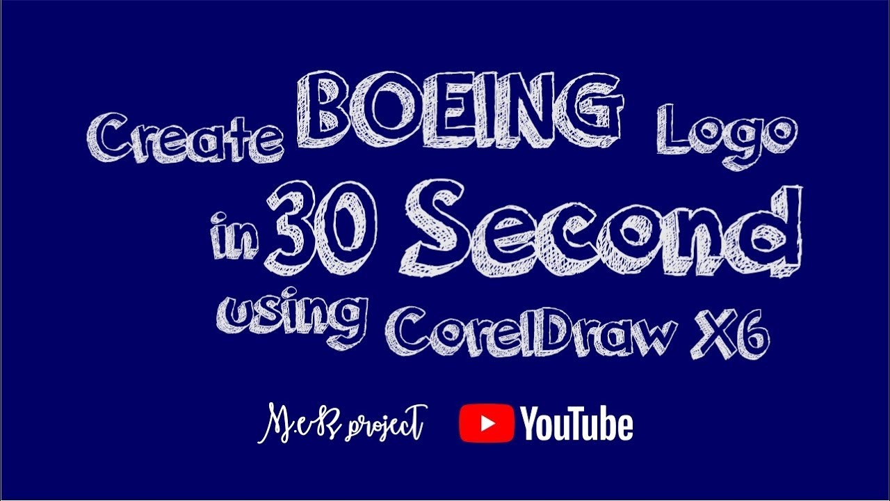 Tutorial : How to Create Boeing Logo vector in 30 Seconds Using CorelDraw X6