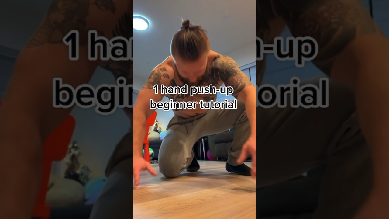 Learn 1 arm push-up right now #pushups #beginners #tutorial
