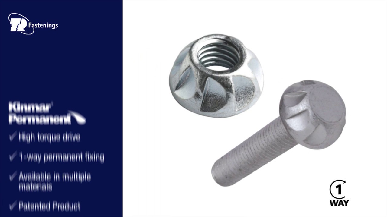 TR Security Fasteners - Kinmar® Permanent Installation