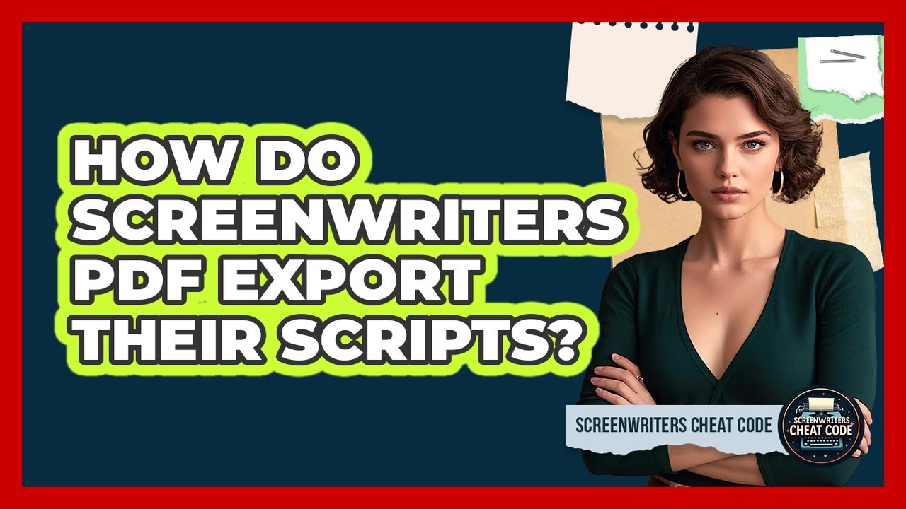 How Do Screenwriters PDF Export Their Scripts? - Screenwriter's Cheat Code