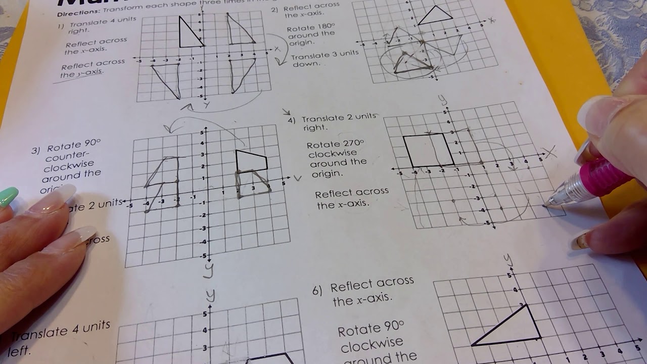 Multi-Step transformations homework
