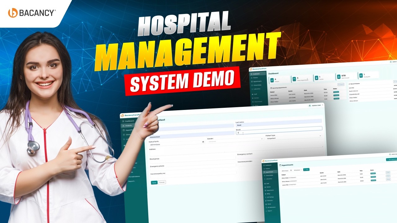 CarePoint- Hospital Management System Demo | Healthcare Management Software & eHospital Platform