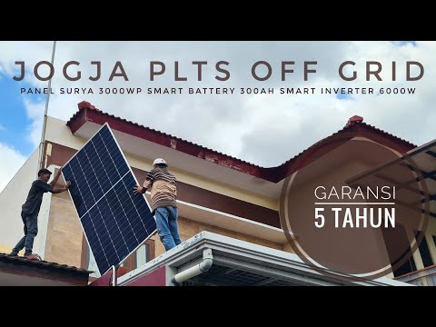 Jogja | Biaya Installasi panel surya PLTS OFF GRID 3000Wp inverter 6000W