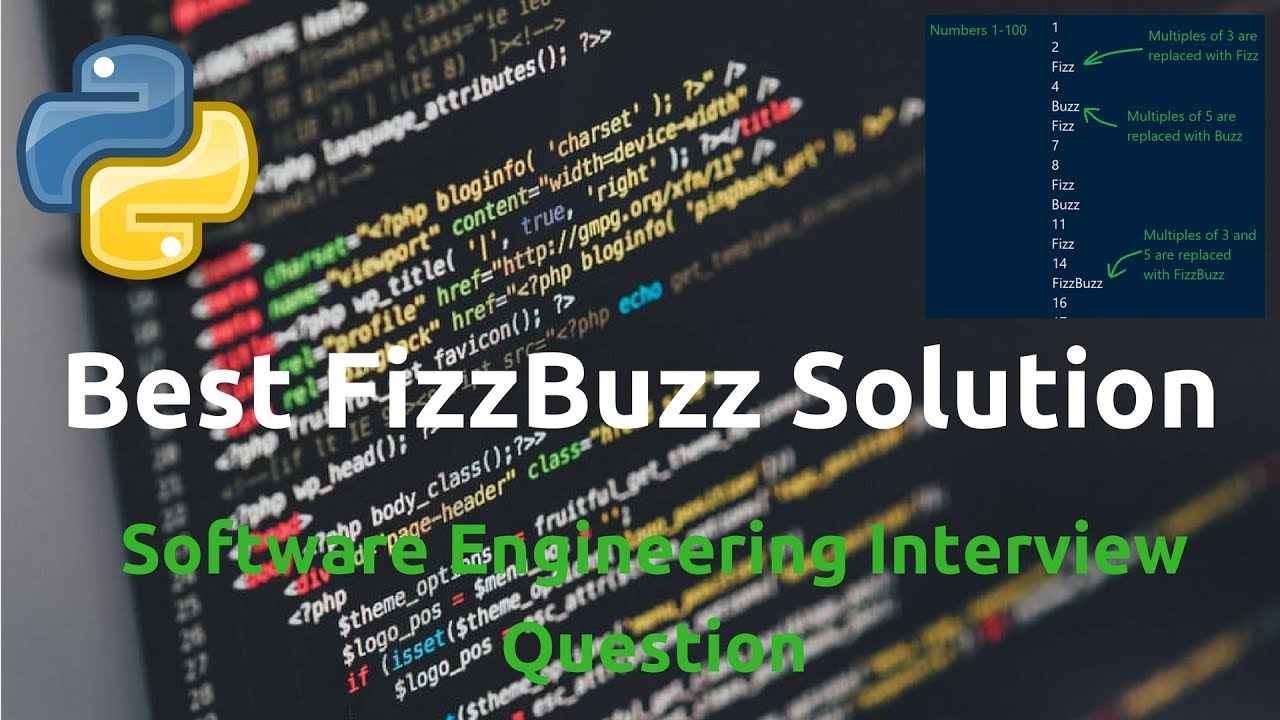 Best FizzBuzz Solutions | Software Interview Question How To Solve in Python