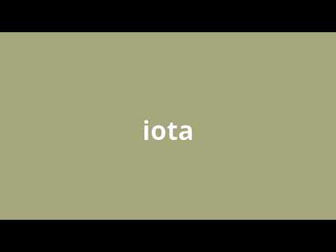 what is the meaning of iota