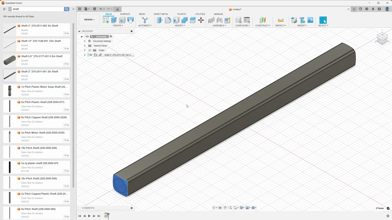 How to extend parts in fusion 360 - VEX V5 General Discussion - VEX Forum