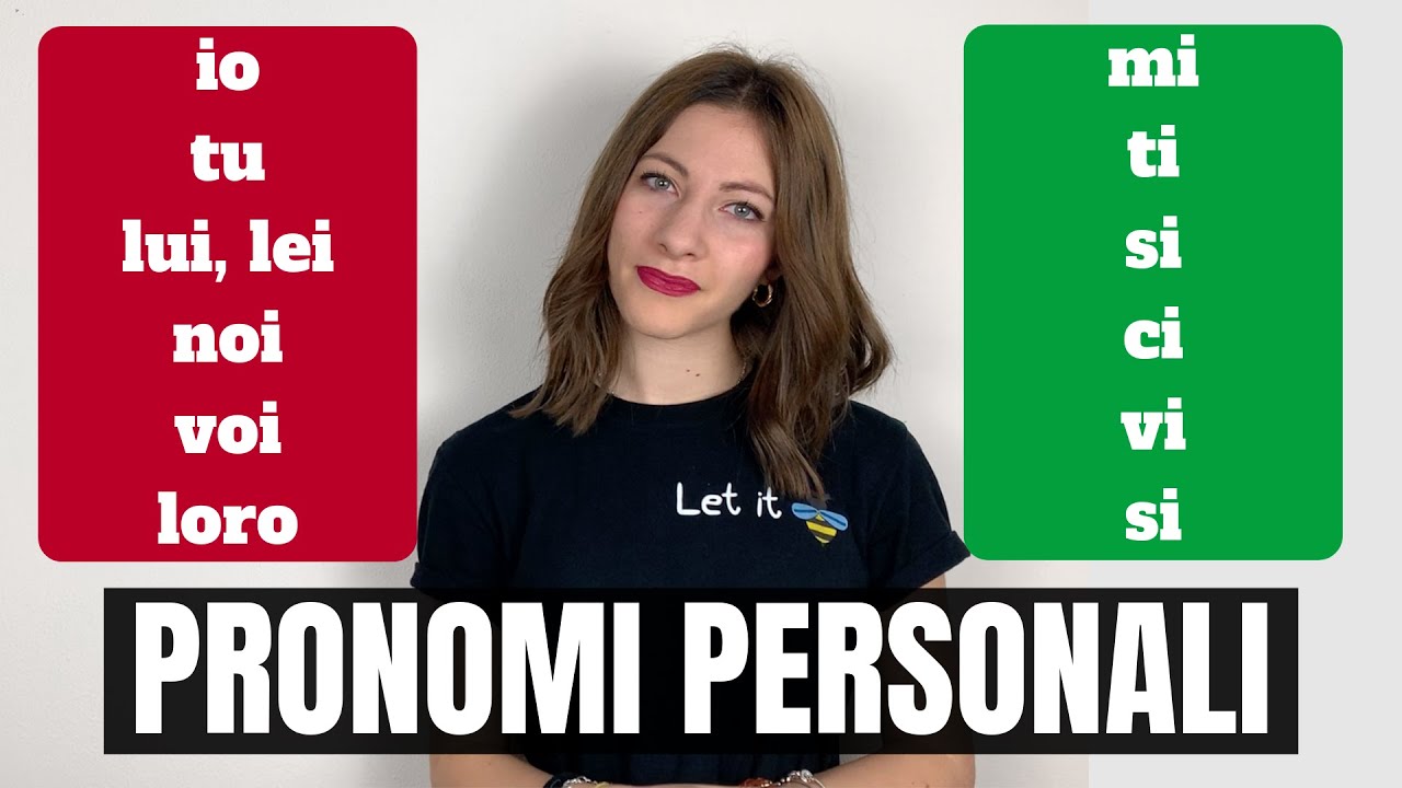 Italian Personal Pronouns: subject and reflexive (mi, ti, si, ci, vi ...