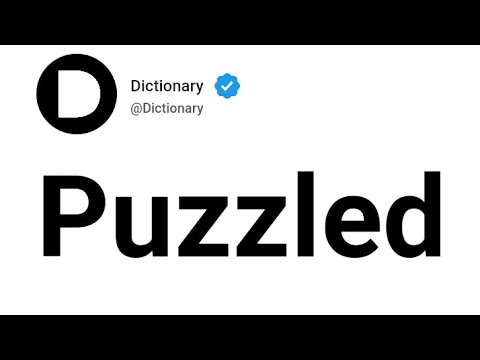 Puzzled Meaning In English